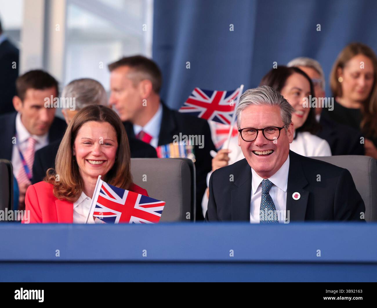 Britain's Prime Minister Keir Starmer and his wife Victoria Starmer ...