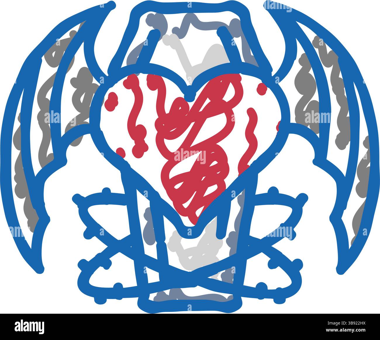 tattoos goth subculture icon doodle illustration Stock Vector Image ...