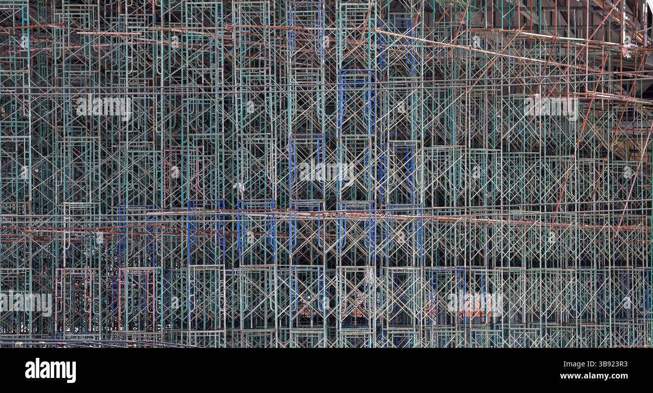 A large number of scaffoldings are used in large construction projects ...