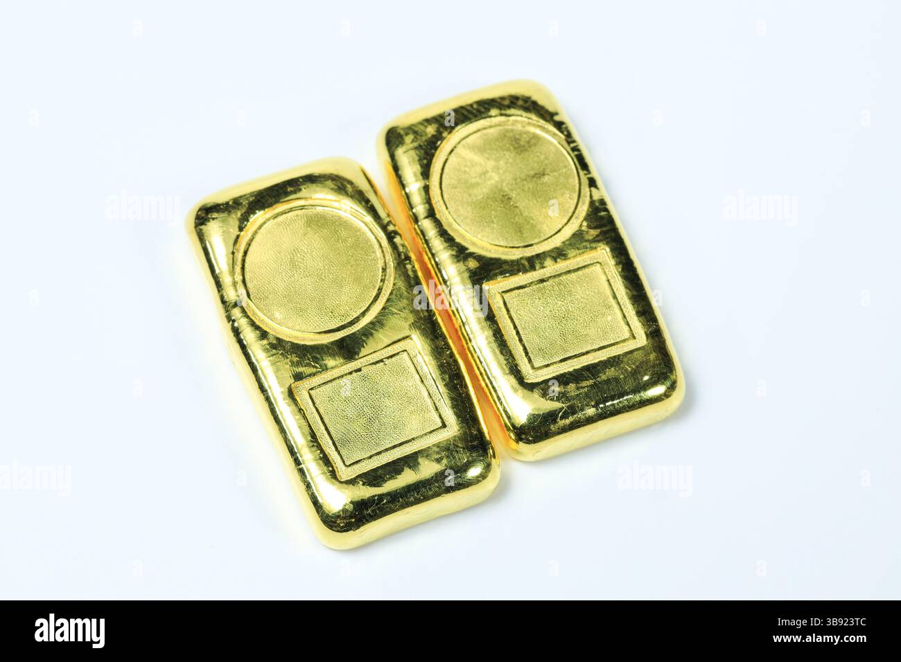 A stack of real shiny gold bar or gold ingot isolated on white background Stock Photo - Alamy