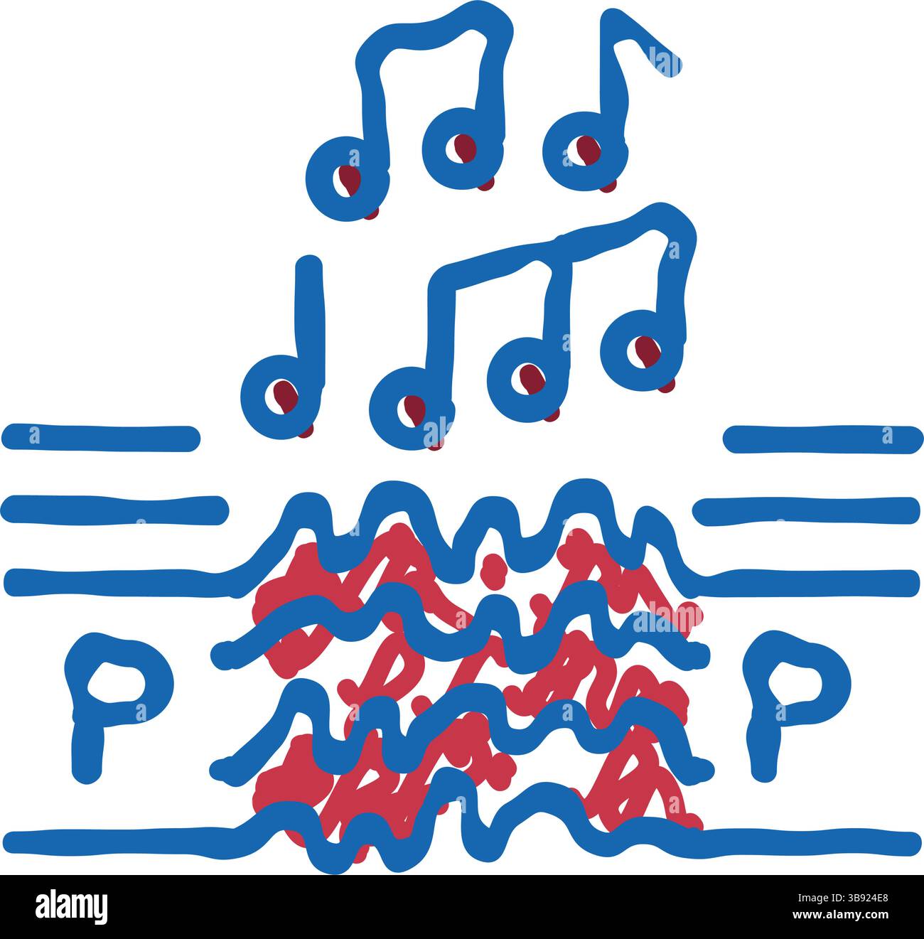 post punk goth subculture icon doodle illustration Stock Vector Image ...