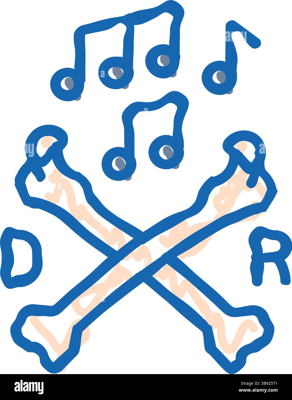 nightlife goth subculture icon doodle illustration Stock Vector Image ...