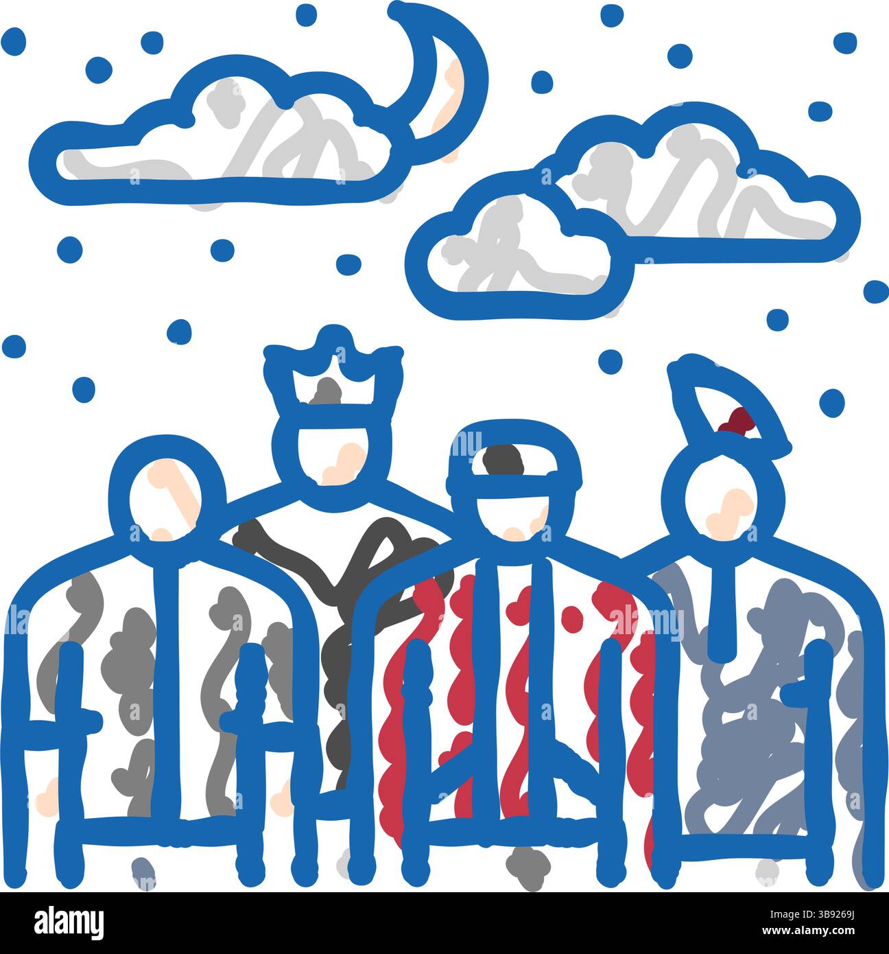 symbolism goth subculture icon doodle illustration Stock Vector Image ...