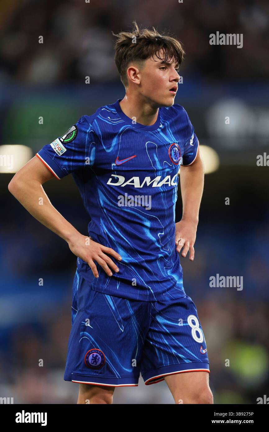 Chelsea's Reggie Walsh reacts during the Europa Conference League ...