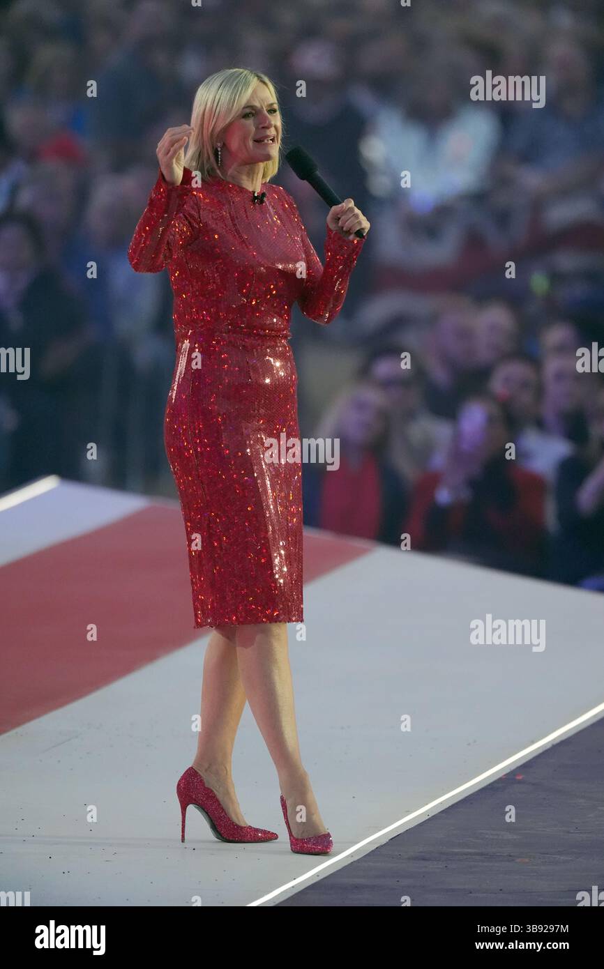 Zoe Ball during the concert celebrating the 80th Anniversary of VE Day ...