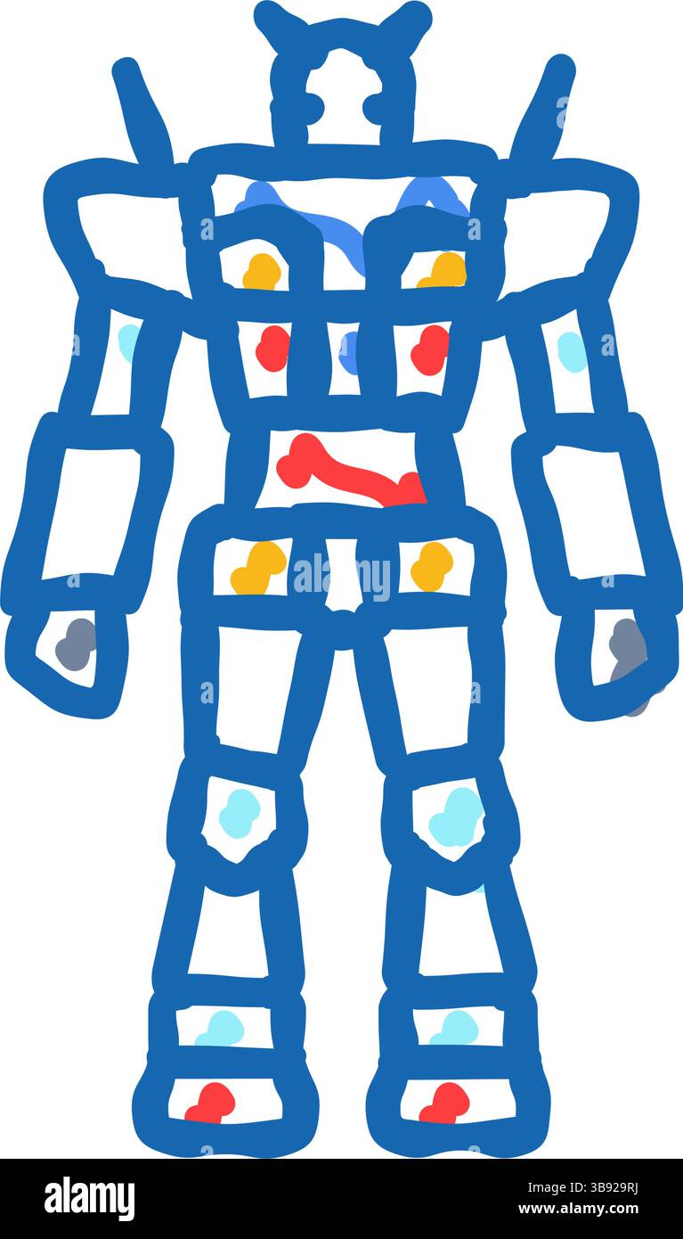 mecha otaku icon doodle illustration Stock Vector Image & Art - Alamy