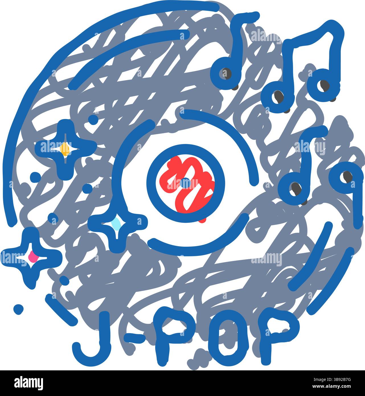 jpop otaku icon doodle illustration Stock Vector Image & Art - Alamy