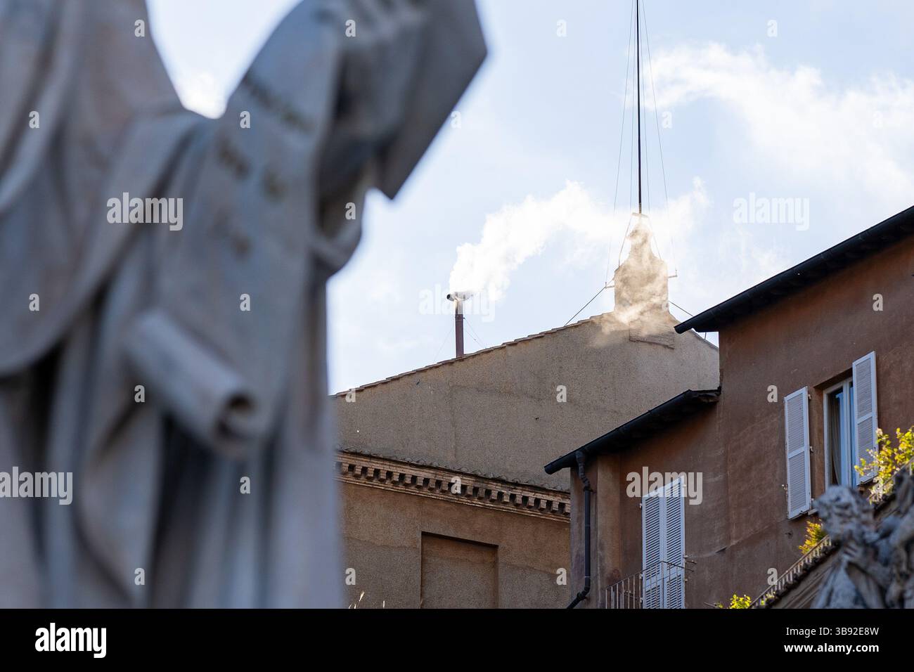 San Pietro, Italy. 08th May, 2025. during the Conclave, St. Peter's ...