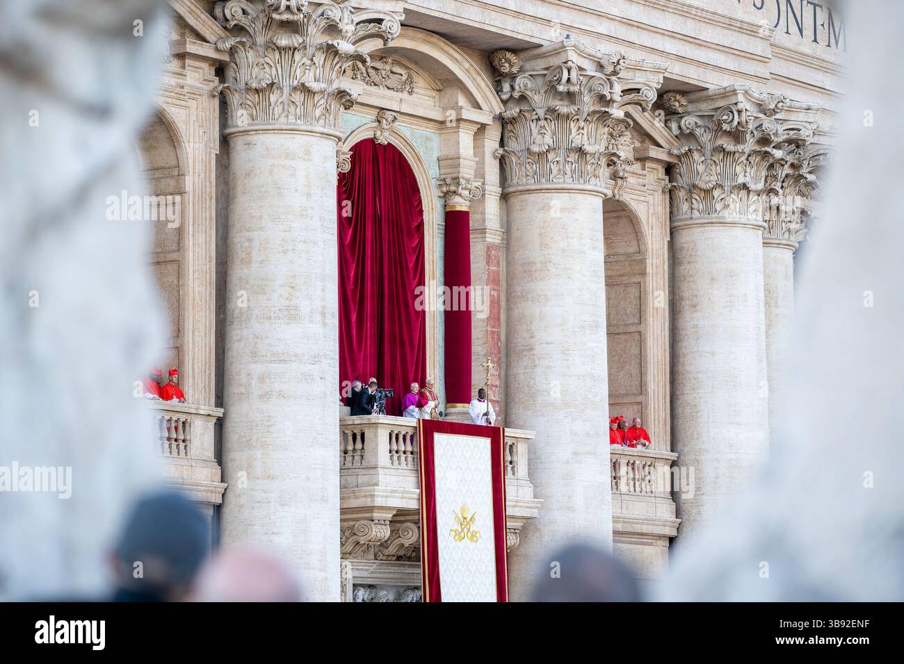San Pietro, Italy. 08th May, 2025. during the Conclave, St. Peter's ...