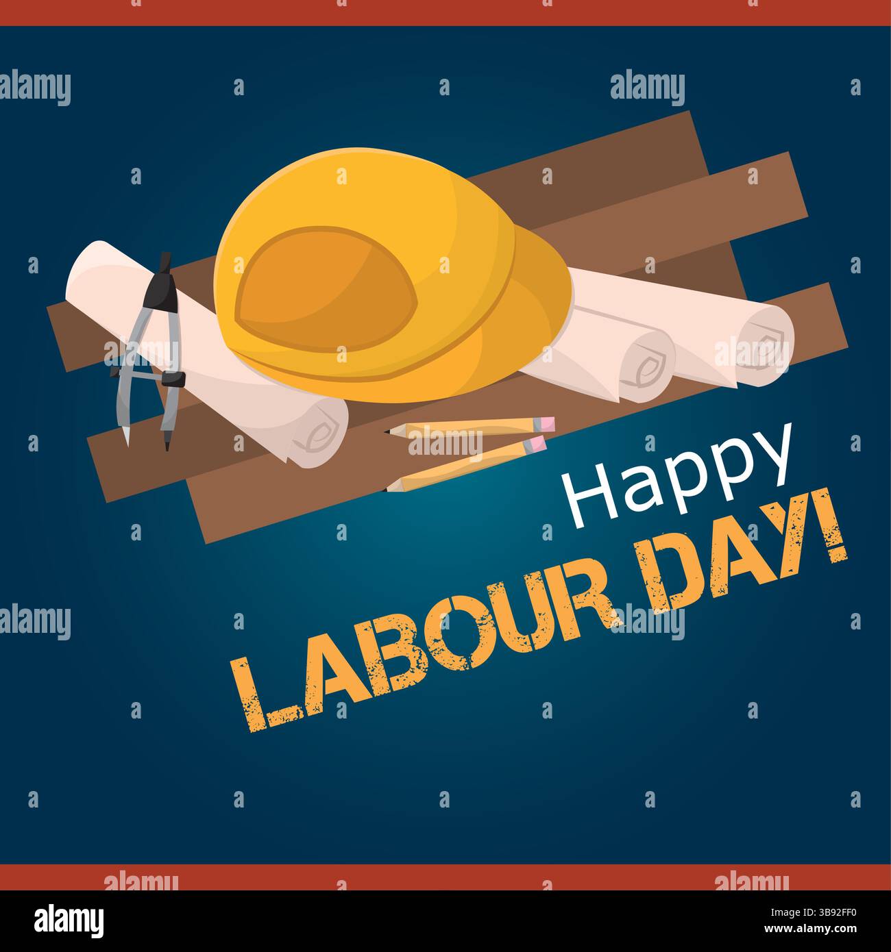Labour Day architect gear. Vector illustration Stock Vector Image & Art ...