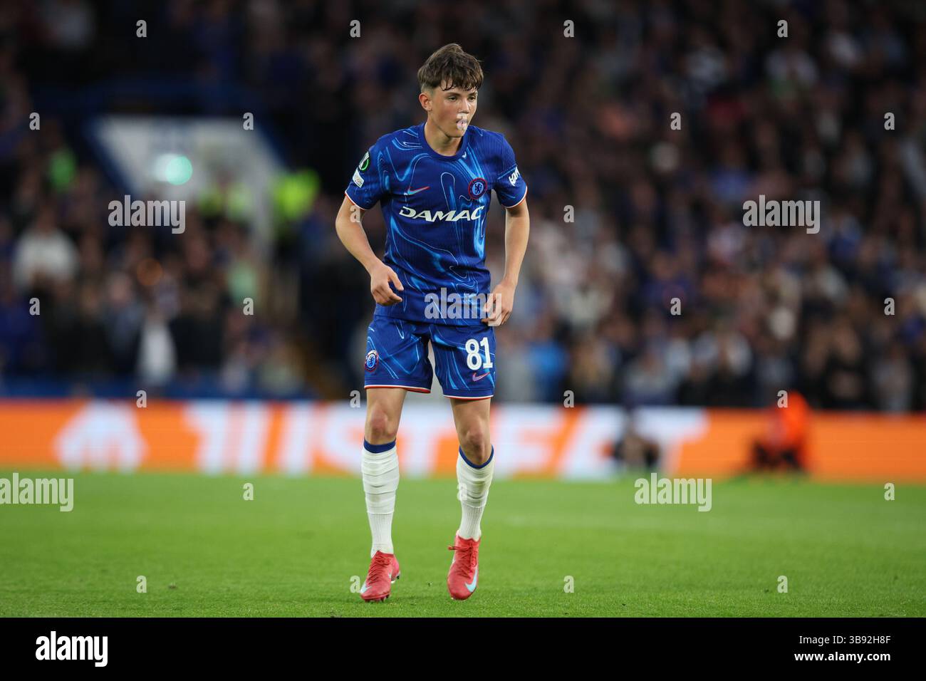 LONDON, UK - 8th May 2025: Reggie Walsh of Chelsea during the UEFA ...