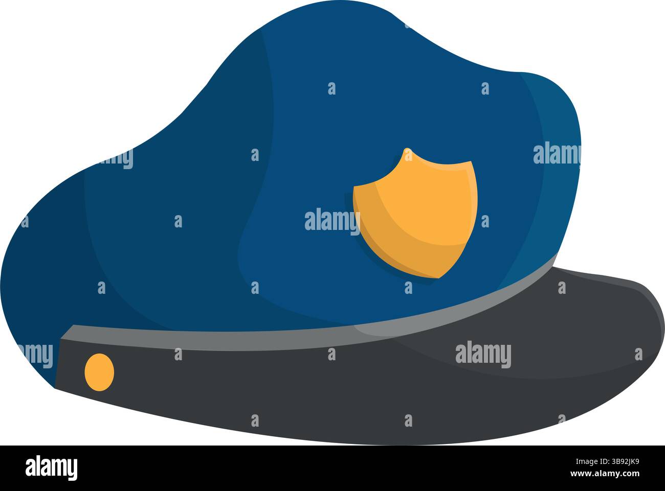 Police officer blue cap. Vector illustration Stock Vector Image & Art ...