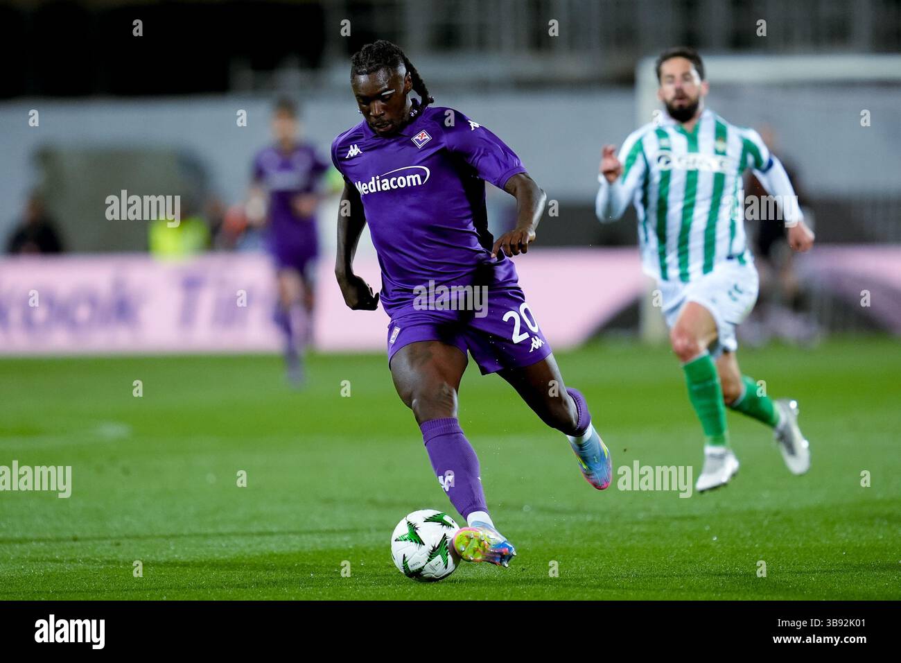Florence, Italy. 08th May, 2025. Moise Kean of ACF Fiorentina during ...
