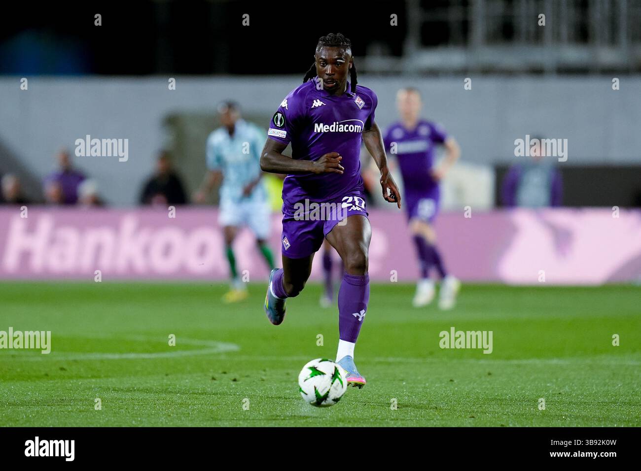 Florence, Italy. 08th May, 2025. Moise Kean of ACF Fiorentina during ...