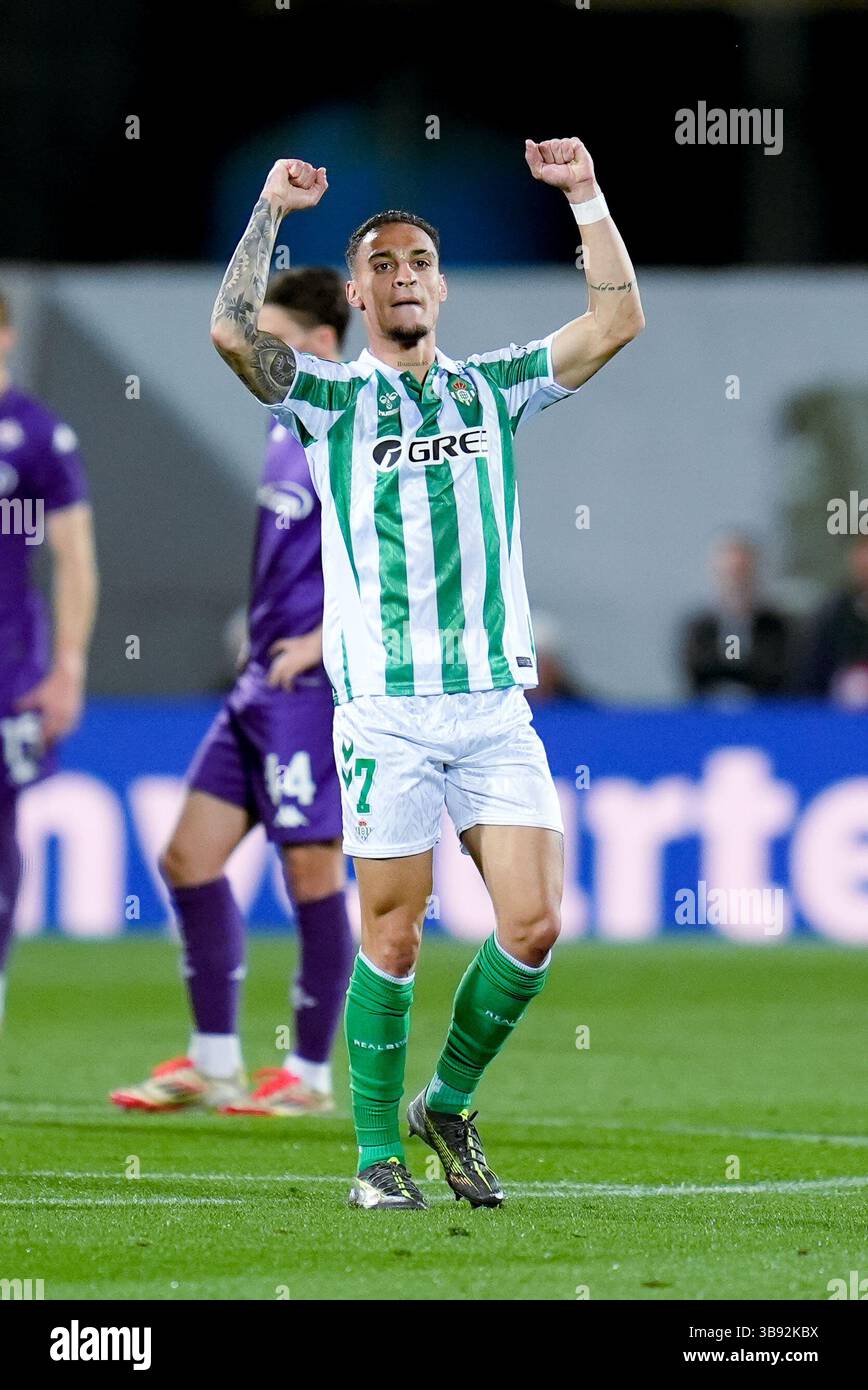 Florence, Italy. 08th May, 2025. Antony Matheus dos Santos of Real ...