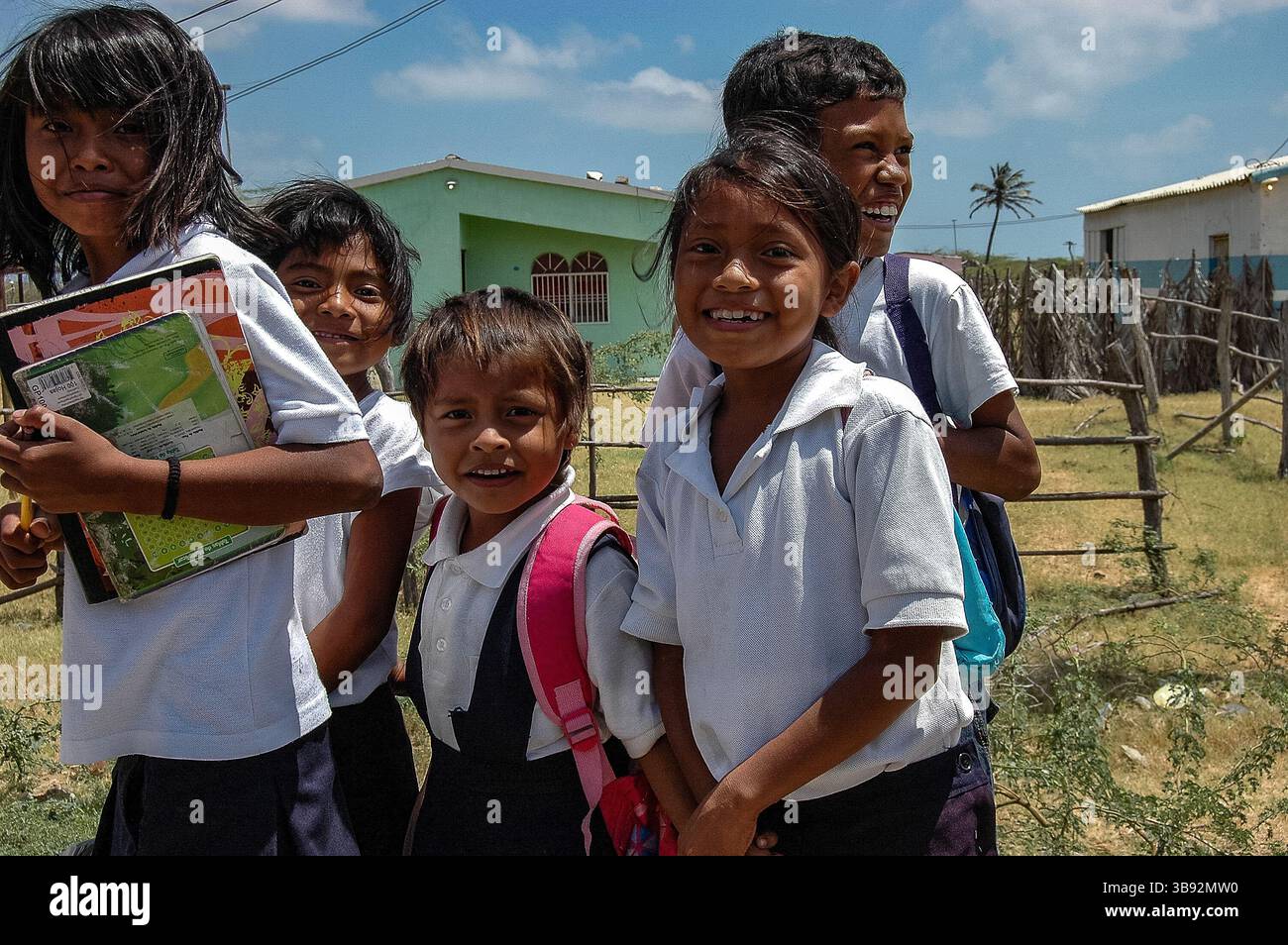 Paraguaipoa,Venezuela. 03-03-2008Children of the Wuayu ethnic group on ...