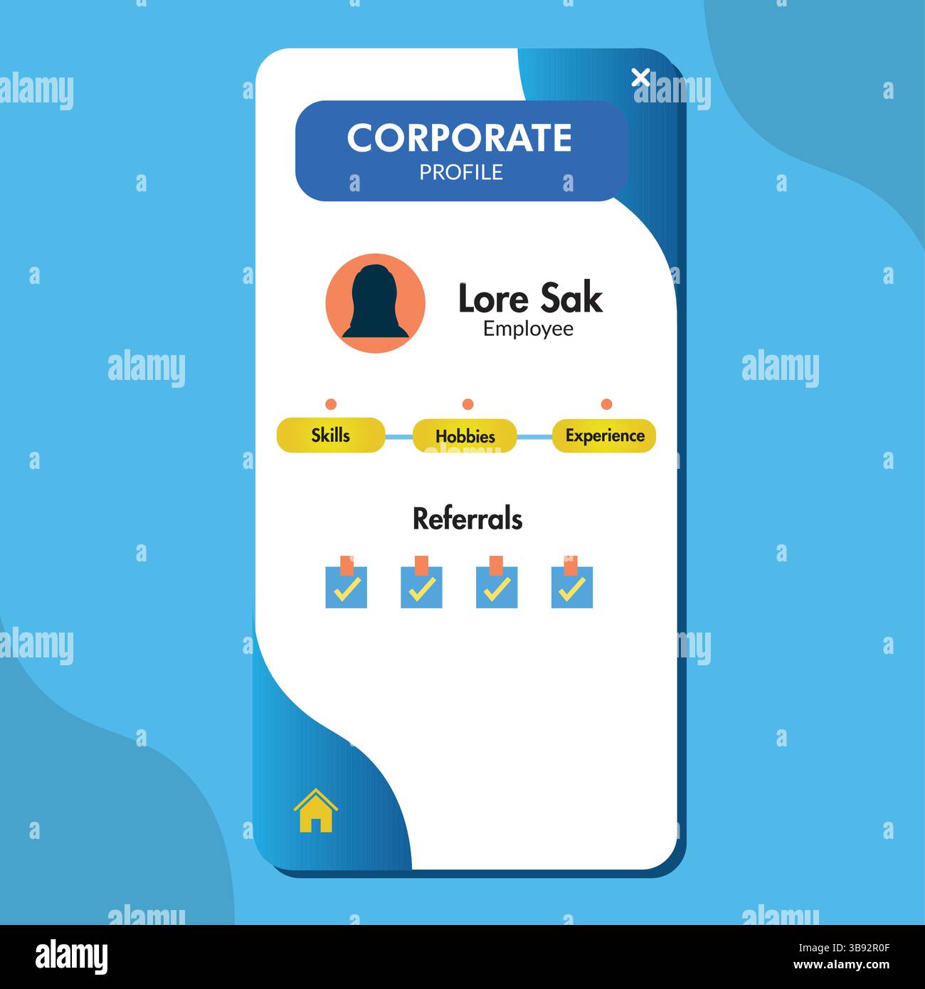 Corporate profile view. Vector illustration Stock Vector Image & Art ...