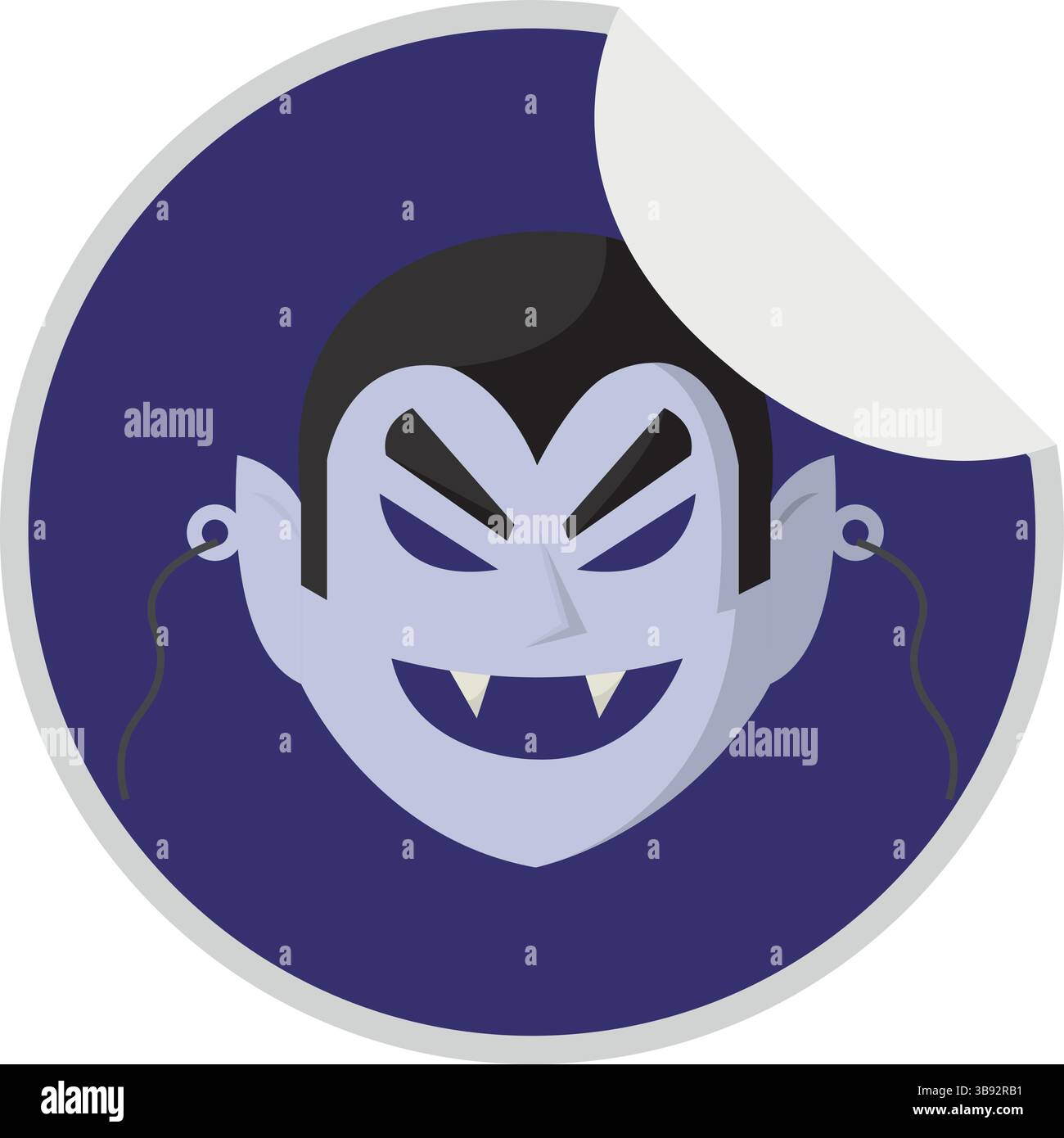 Isolated drac icon halloween logo cartoon illustration Stock Vector ...