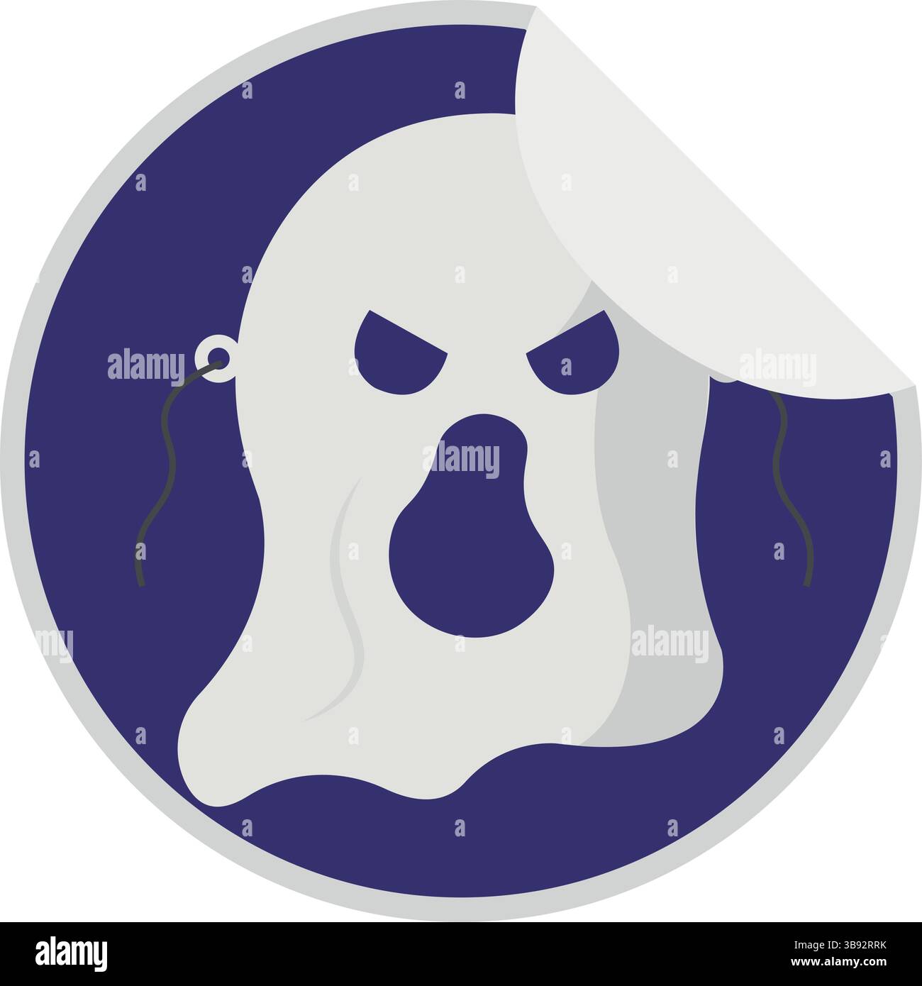 Isolated phantom icon halloween logo cartoon illustration Stock Vector ...