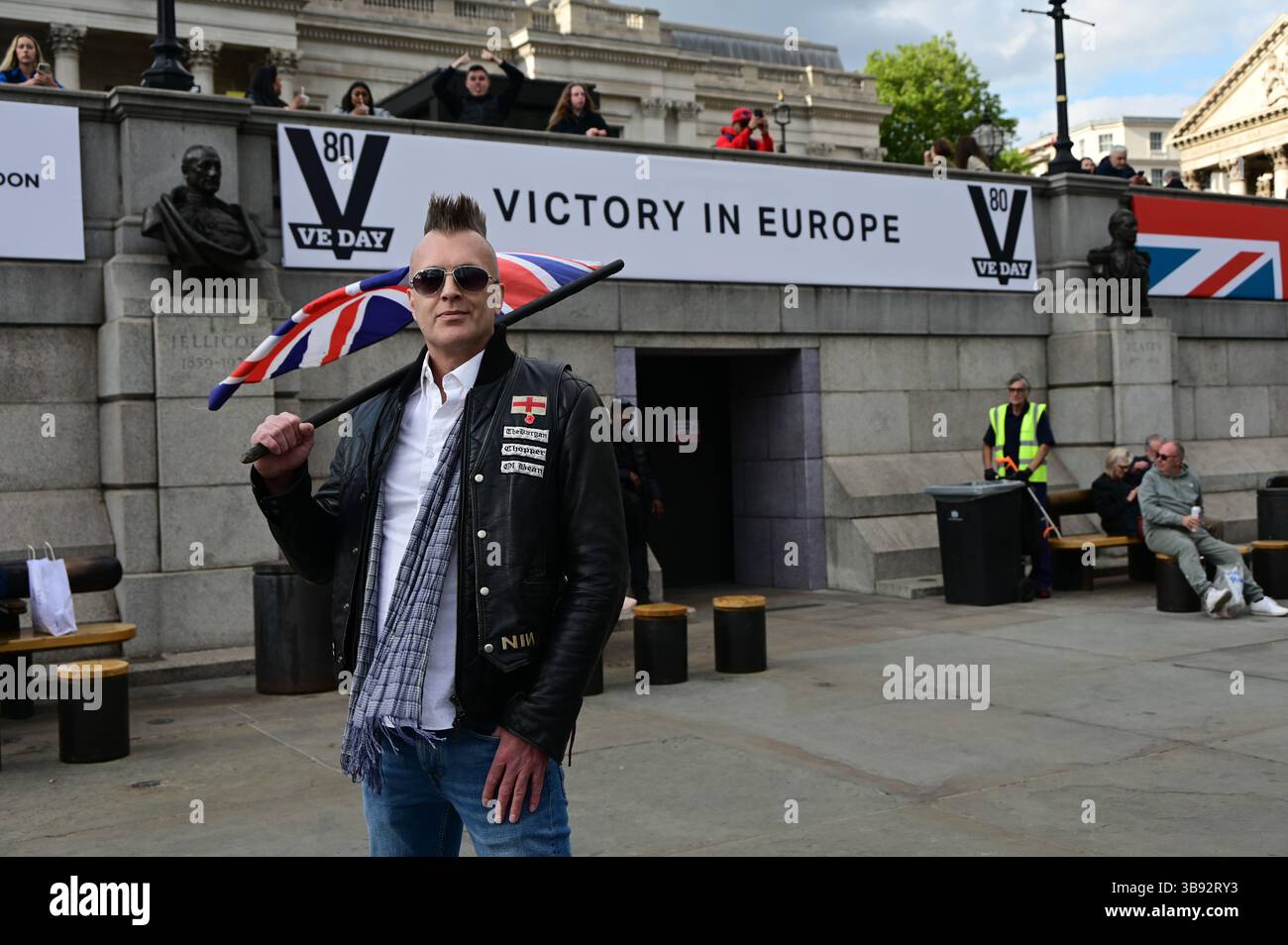 LONDON, UK. 8th May, 2025. The mayor of London, Sadiq Khan, hosts VE80 ...