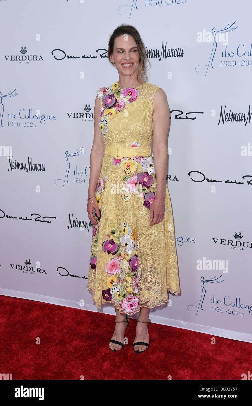 Hilary Swank arrives at the 36th Annual Colleagues Spring Luncheon and ...