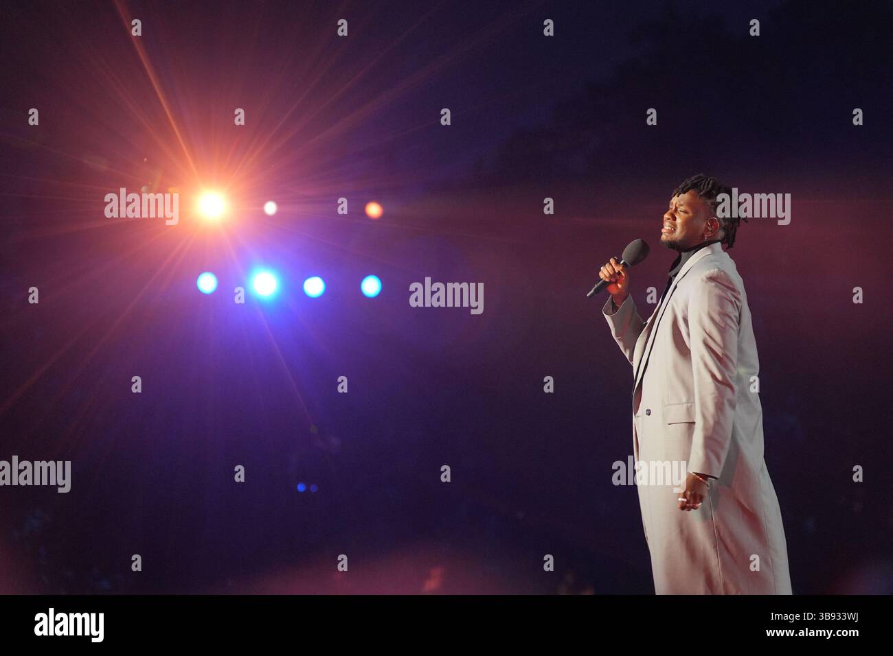 Victor Ray performs during the concert celebrating the 80th Anniversary ...