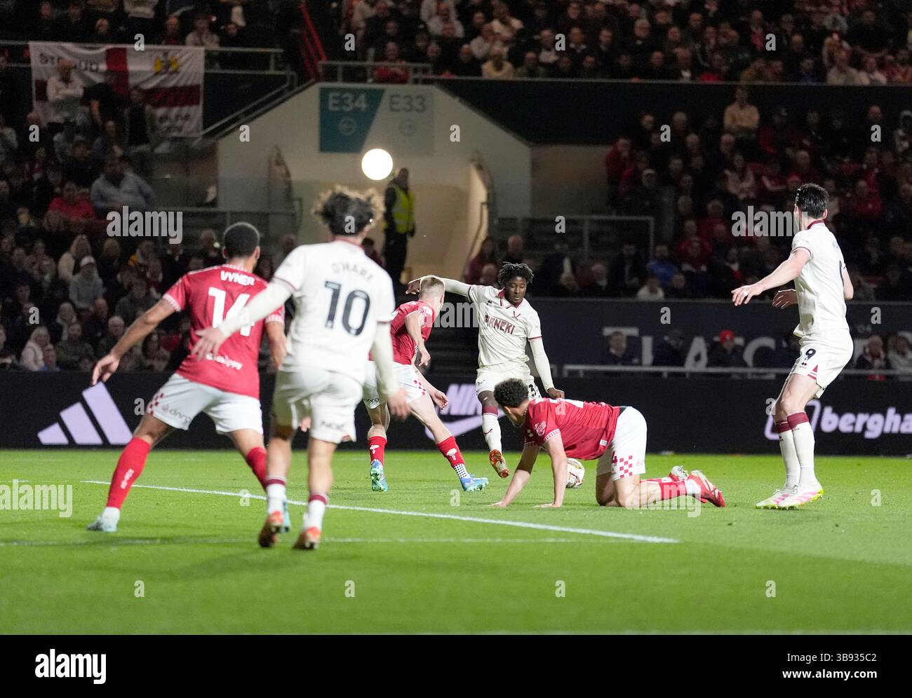 Sheffield United's Andre Brooks scores their side's second goal of the ...