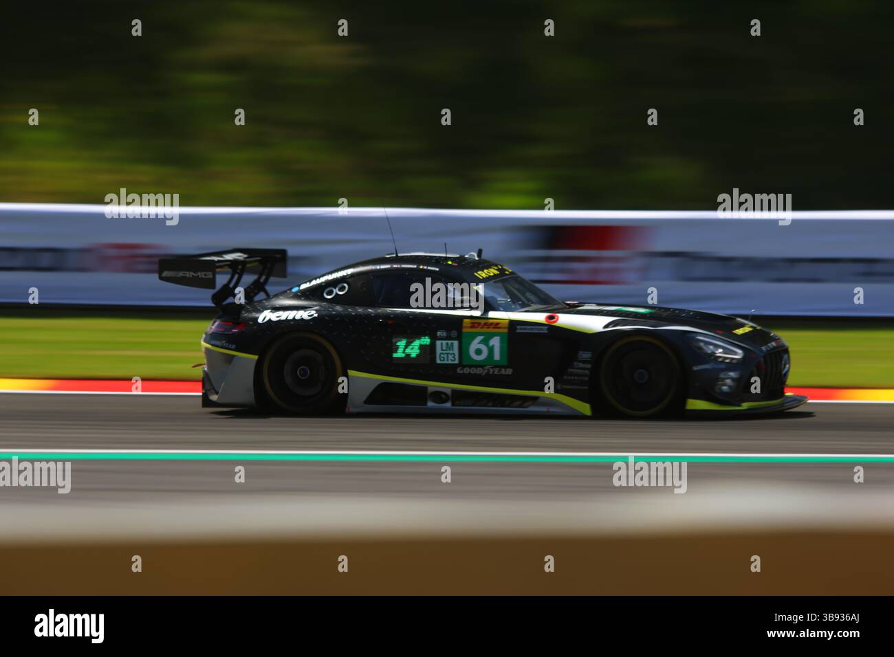 Francorchamps, Belgium. 08th May, 2025. #61 IRON LYNX speeds through ...
