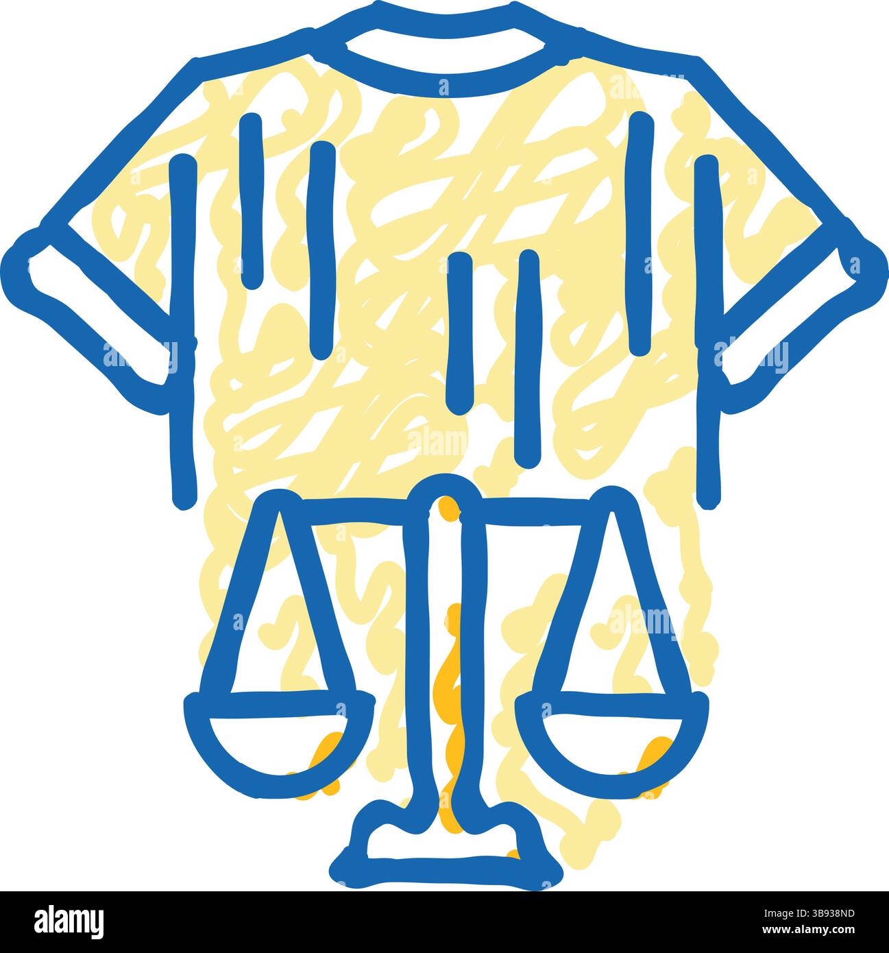 ethical production sustainable fashion icon doodle illustration Stock ...