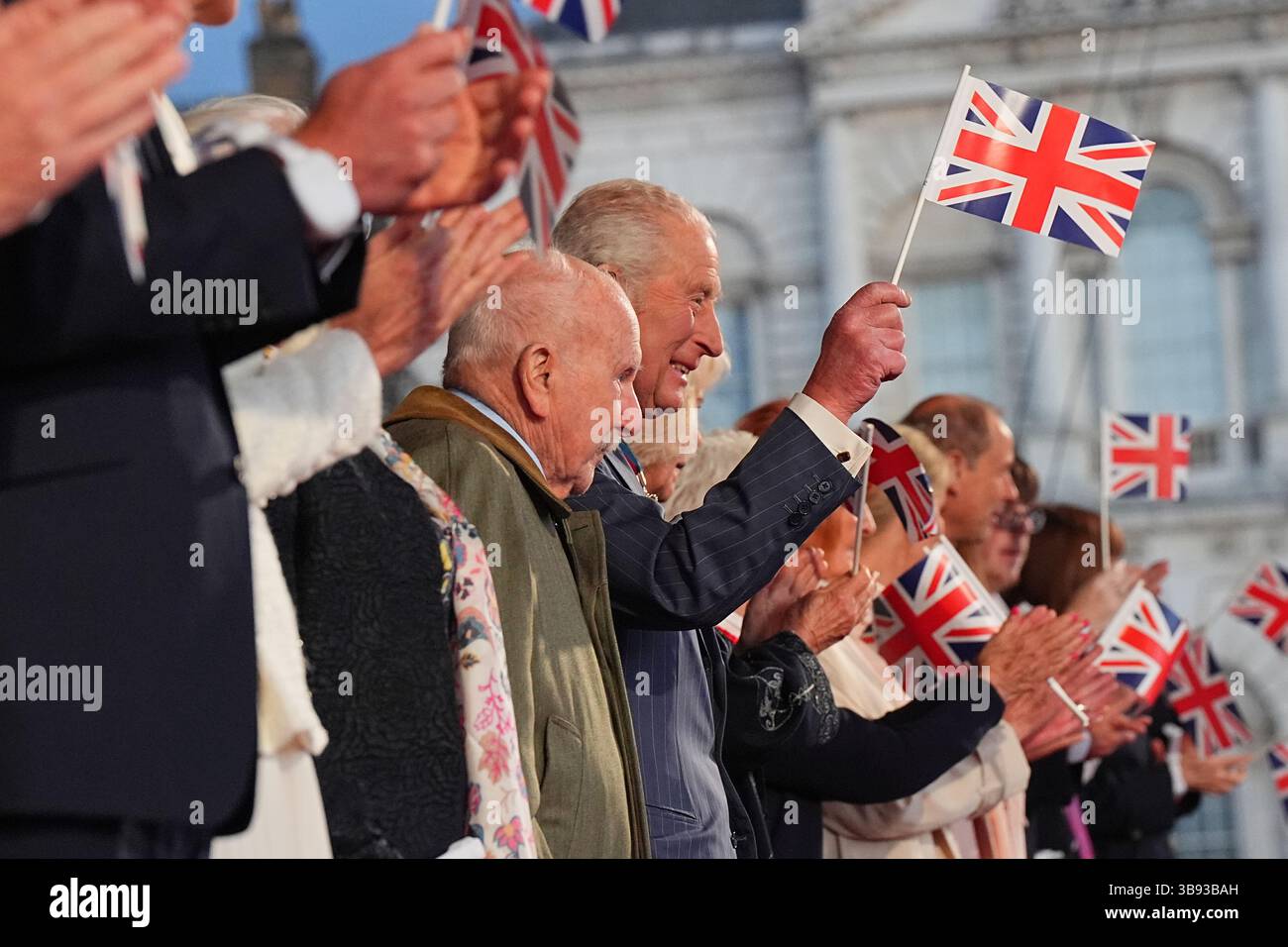 Britain's King Charles III attends the concert to mark the 80th ...