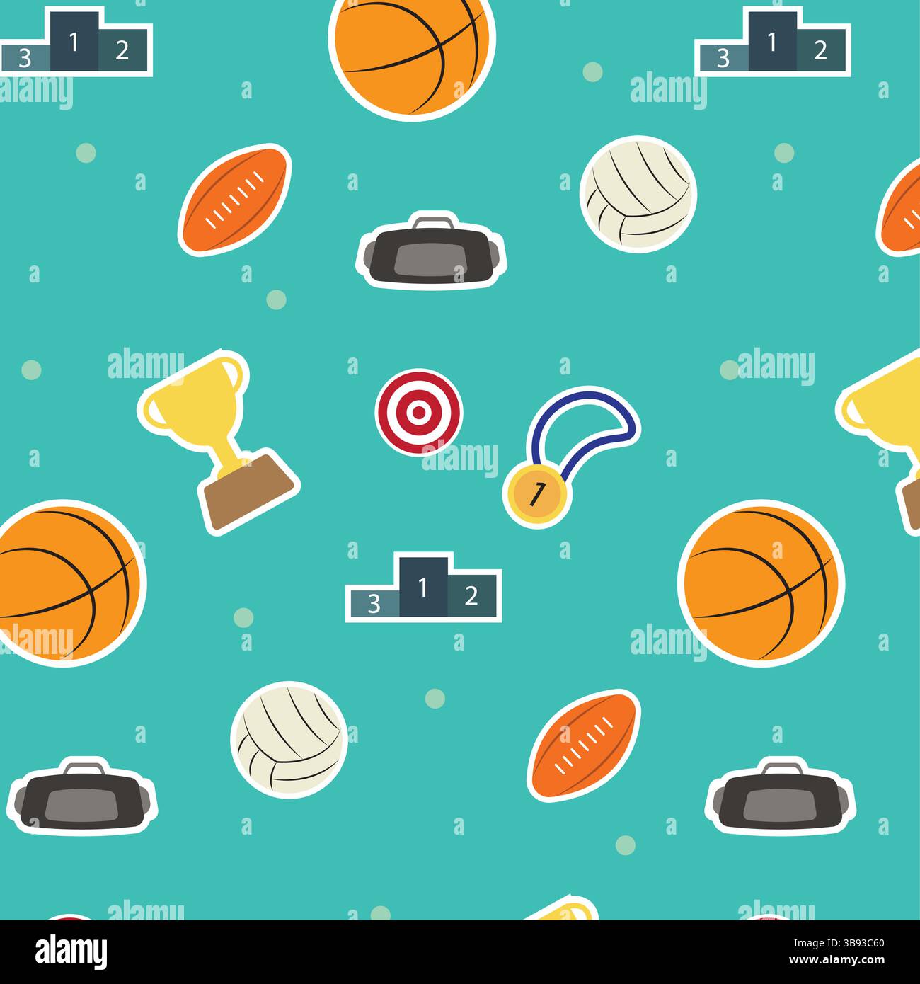 Colorful sport icons background. Vector illustration Stock Vector Image ...