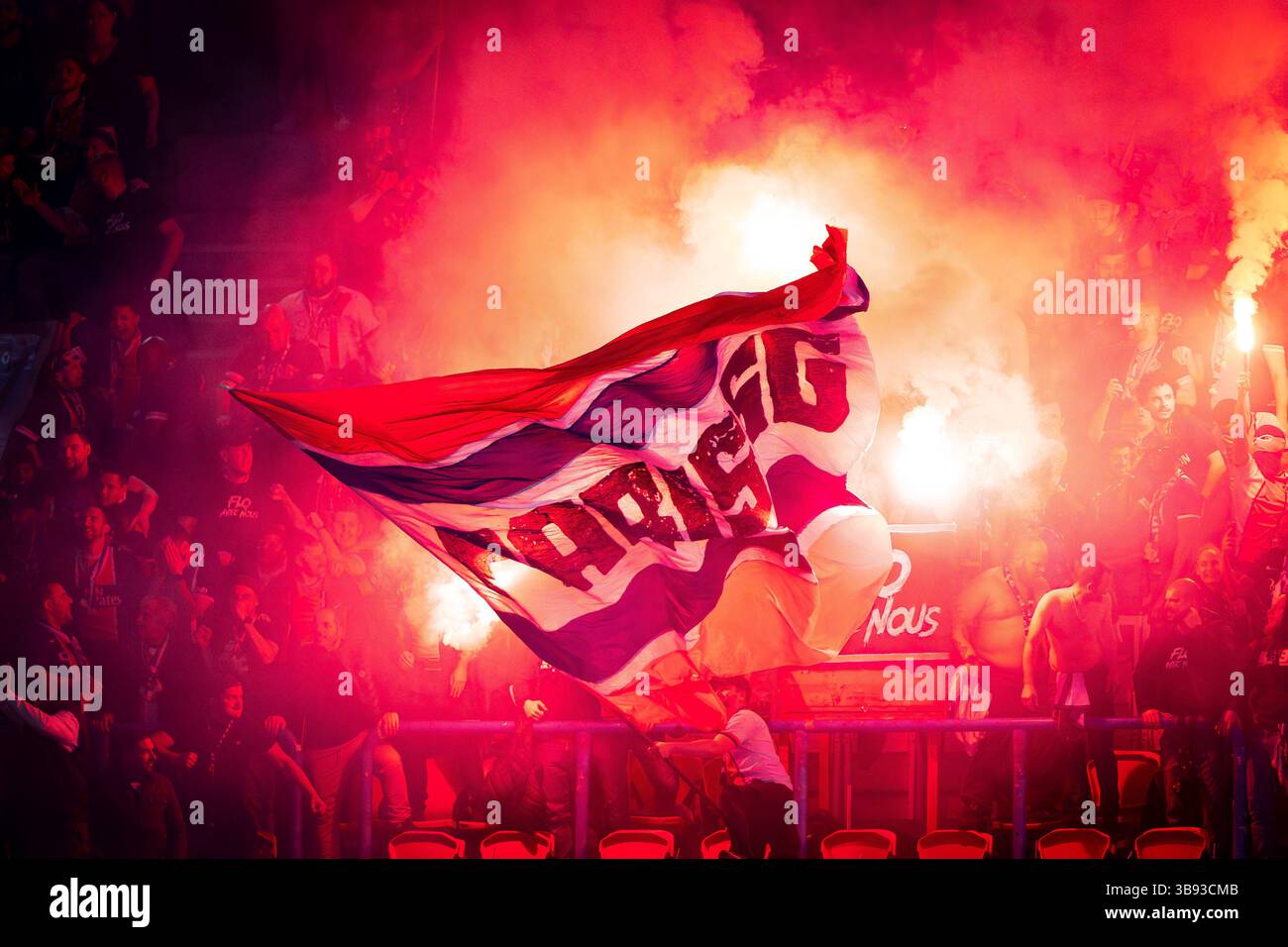 Fans use fireworks, pyrotechnics, smoke after the Paris Saint-Germain v ...