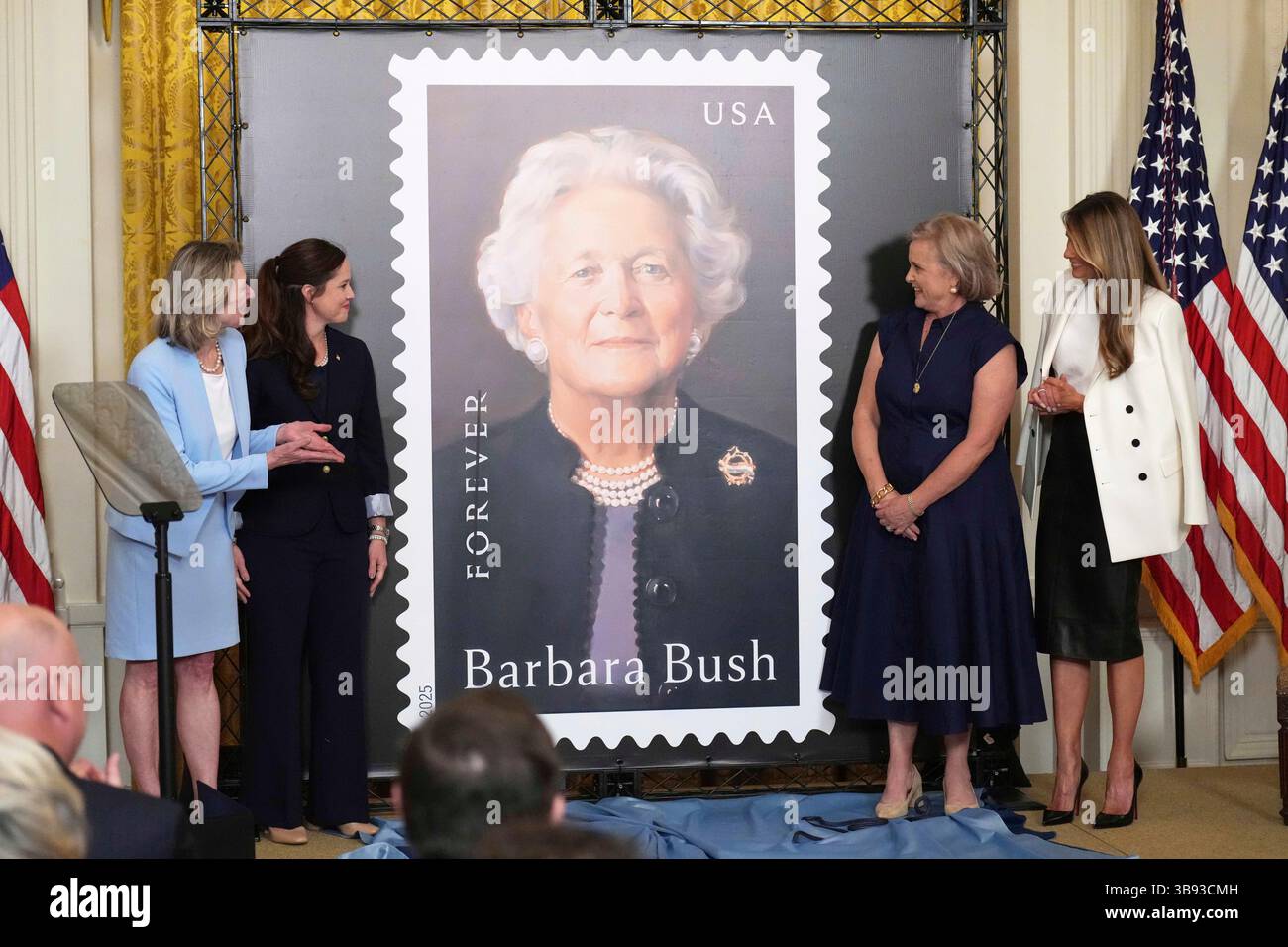 First lady Melania Trump, from right, Dorothy Bush Koch, Alice Gonzalez ...