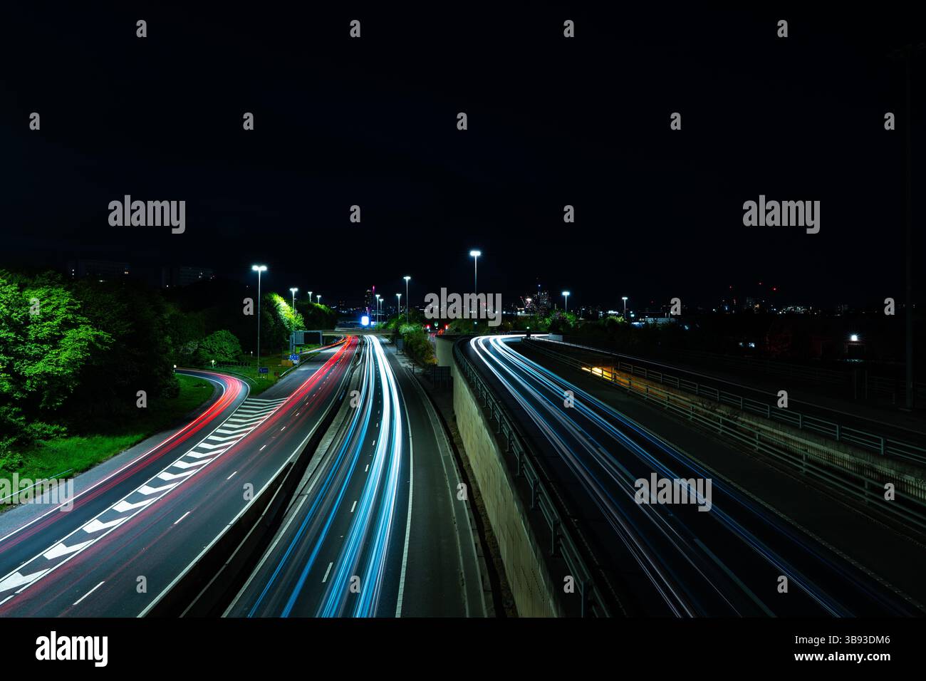 Time lapse night ring road hi-res stock photography and images - Alamy