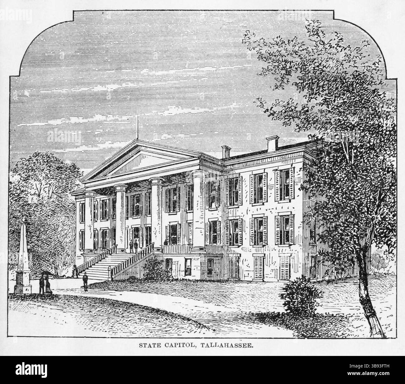 Florida State Capitol, Tallahassee, Florida, in the 1880s, historic ...