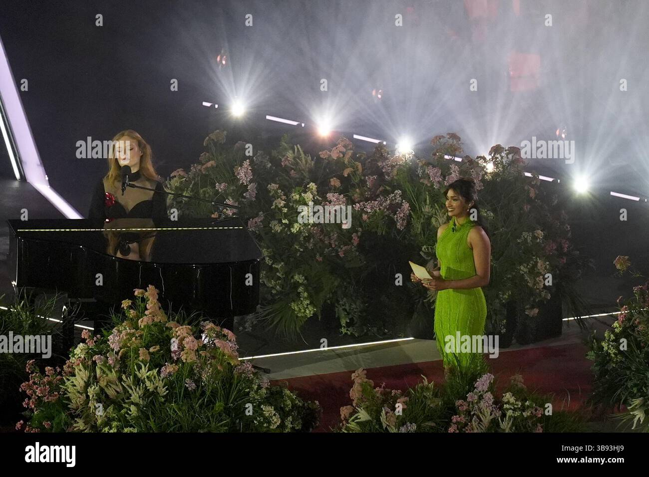 Freya Ridings and Varada Sethu during the concert celebrating the 80th ...