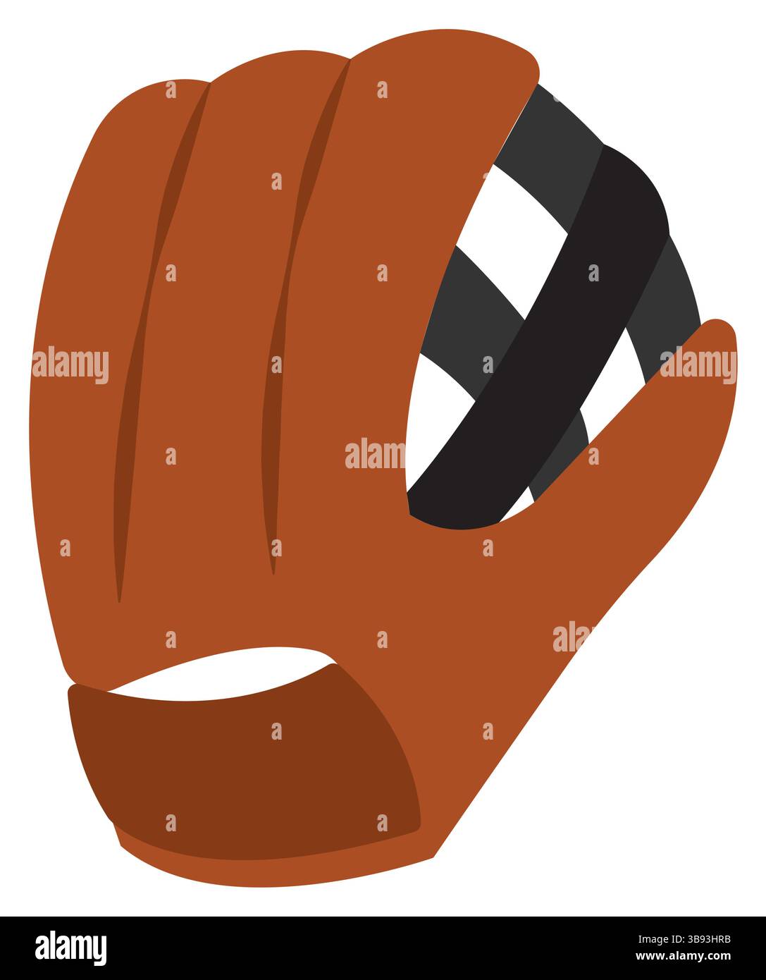 Baseball glove with ball icon. Vector illustration Stock Vector Image ...