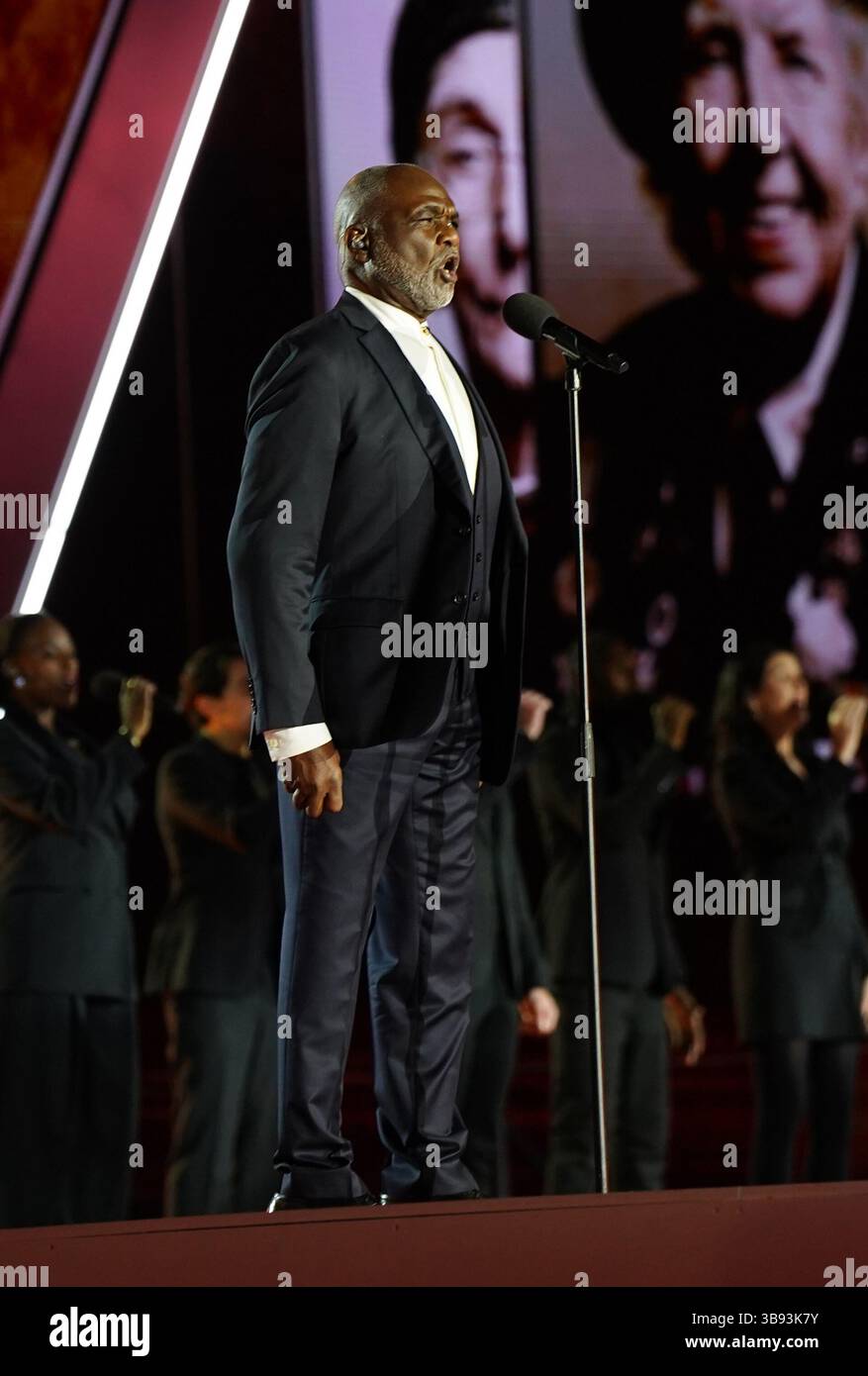 Sir Willard White performing during the concert celebrating the 80th ...
