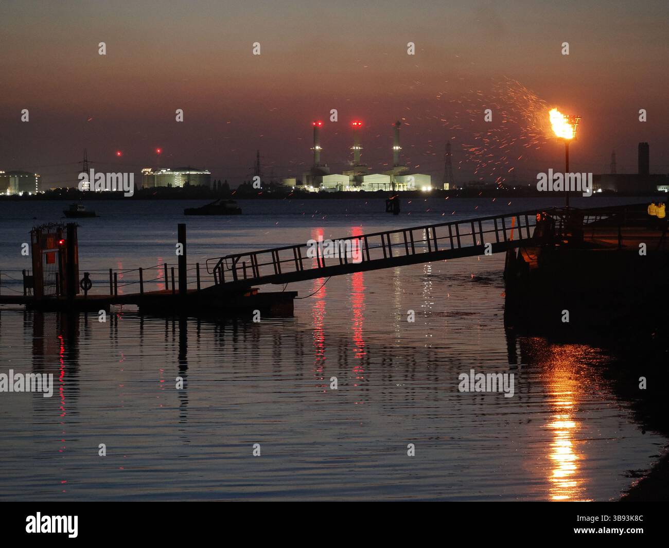 Queenborough, Kent, UK. 8th May, 2025. 80th VE Day: the lighting of the ...
