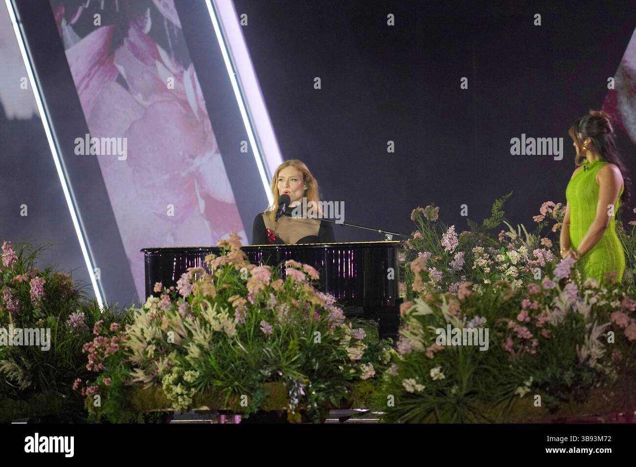 Freya Ridings performs during a live celebratory concert to conclude ...