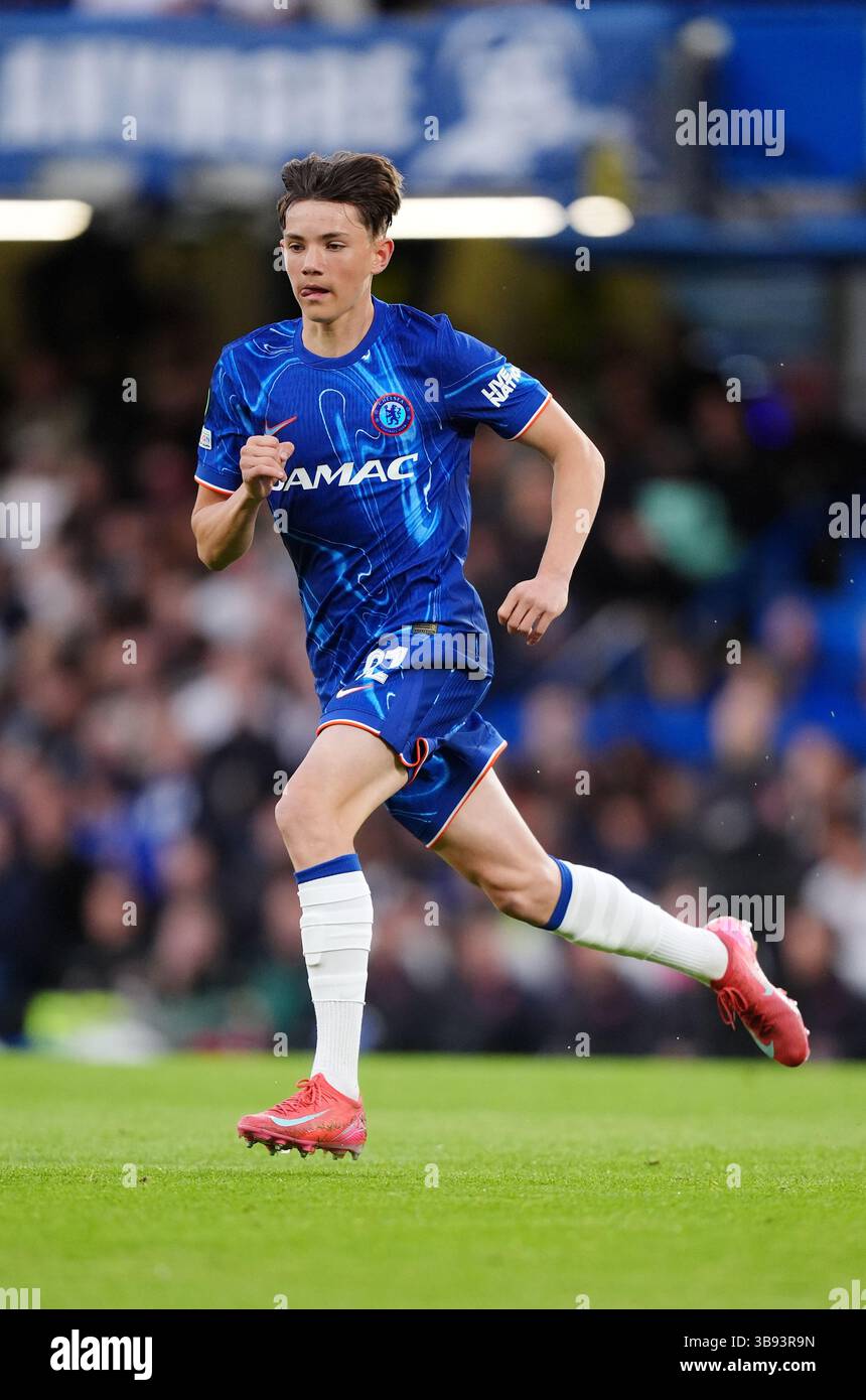 Chelsea's Reggie Walsh during the UEFA Conference League semi-final ...