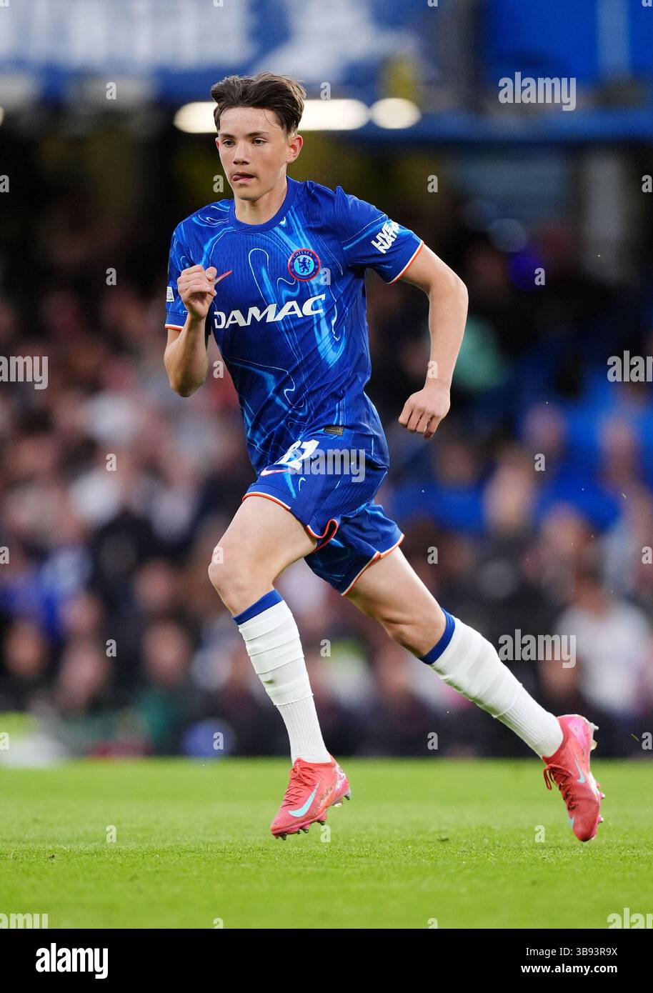 Chelsea's Reggie Walsh during the UEFA Conference League semi-final second leg match at Stamford ...