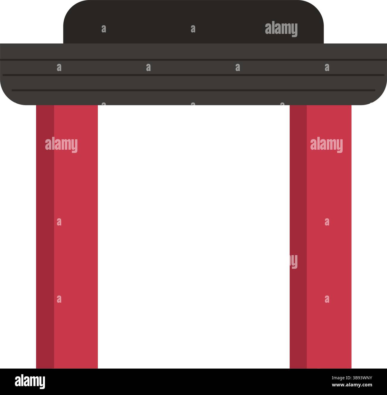Simple torii style arch gate. Vector illustration Stock Vector Image ...