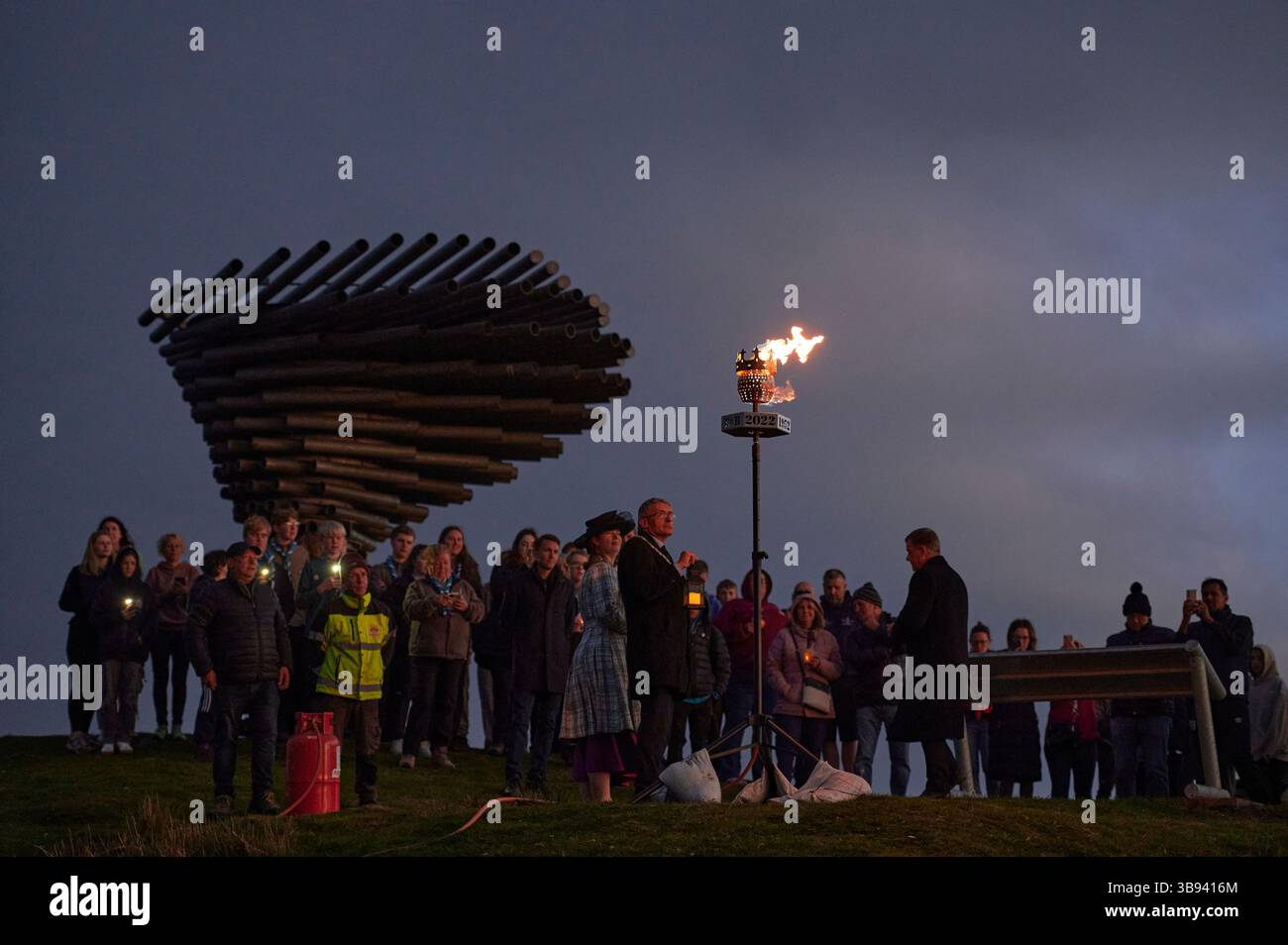 The Singing Ringing Tree, Burnley, Lancashire, UK. 8th May 2025. The ...