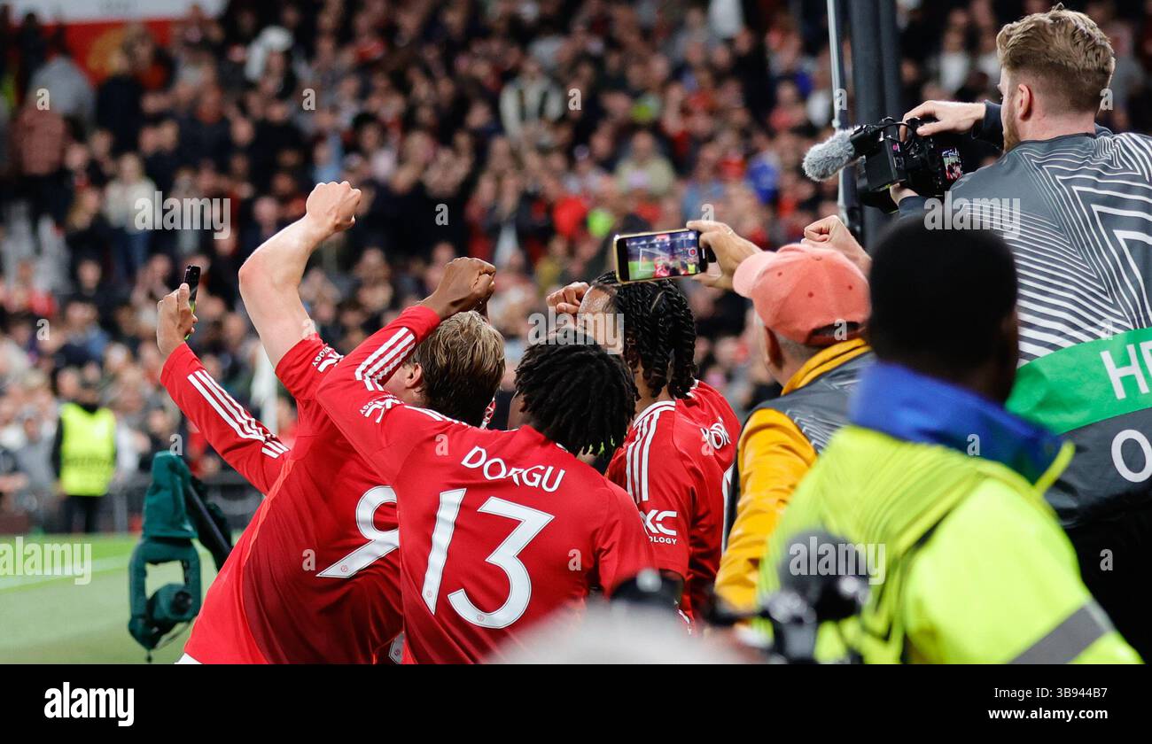 Old Trafford, Manchester, UK. 8th May, 2025. Europa League Semi Final Second Leg Football ...