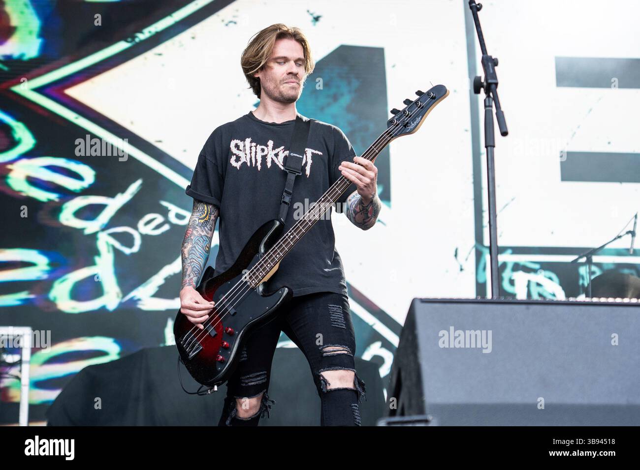 Kyle Koelsch of DED performs during Sonic Temple Art and Music Festival ...