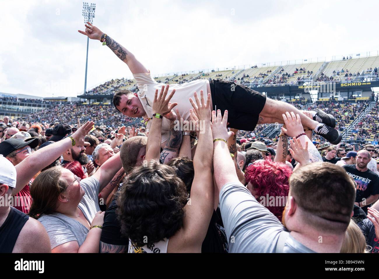 Festivalgoers are seen during Sonic Temple Art and Music Festival on ...