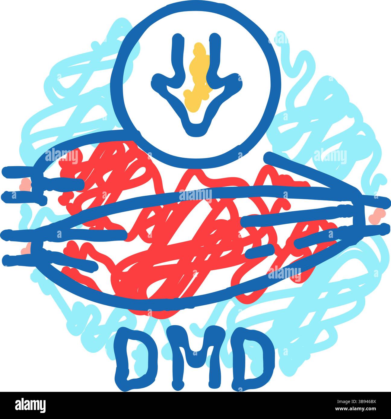 duchenne muscular dystrophy disease icon doodle illustration Stock ...