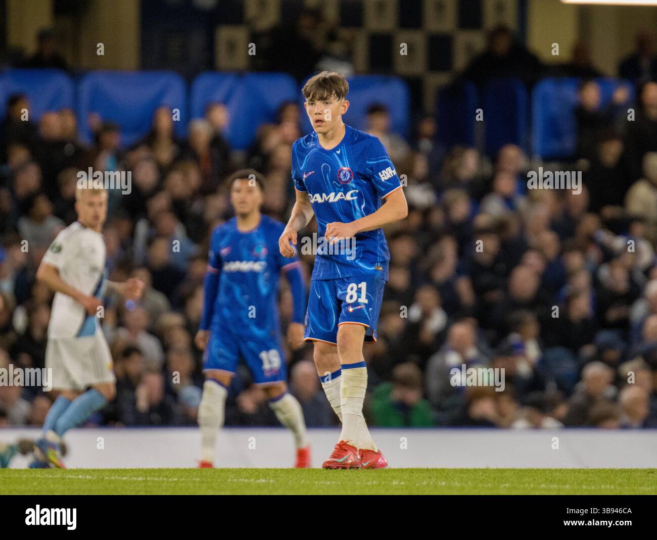 Stamford Bridge, London, UK. 8th May, 2025. Reggie Walsh (81 Chelsea ...