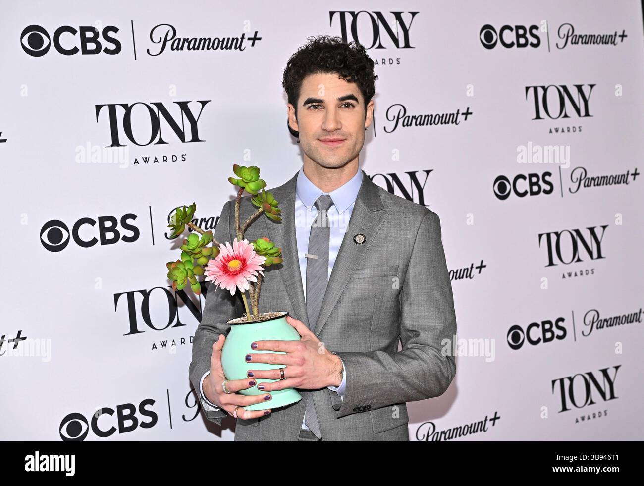 Nominee Darren Criss from "Maybe Happy Ending" attends the 78th Annual Tony Awards Meet the ...